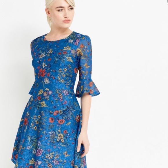 ASOS | Dresses | Oasis Azelia Printed Lace Dress | Poshmark